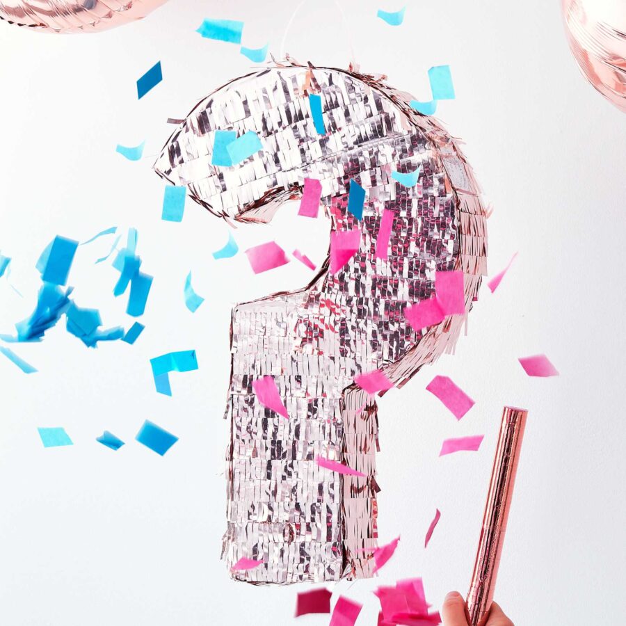 Rose Gold Gender Reveal Pinata - MommyBox Cyprus